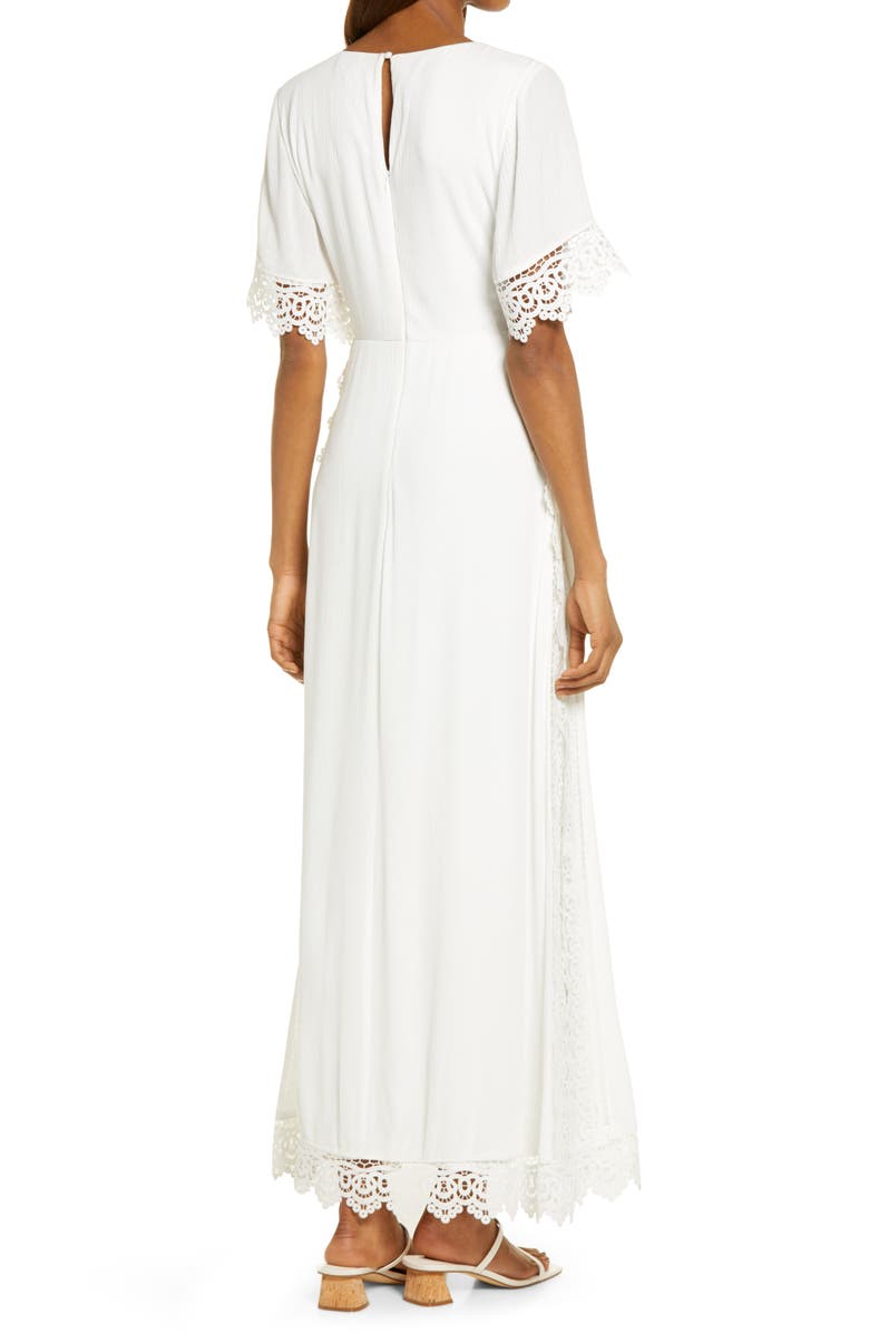 Lulus Sweeten the Occasion Lace Inset Gown | Nordstromrack