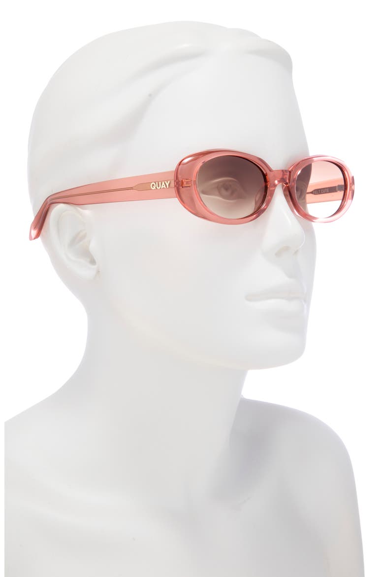 Felt Cute 52mm Gradient Small Oval Sunglasses (Women) | Nordstromrack