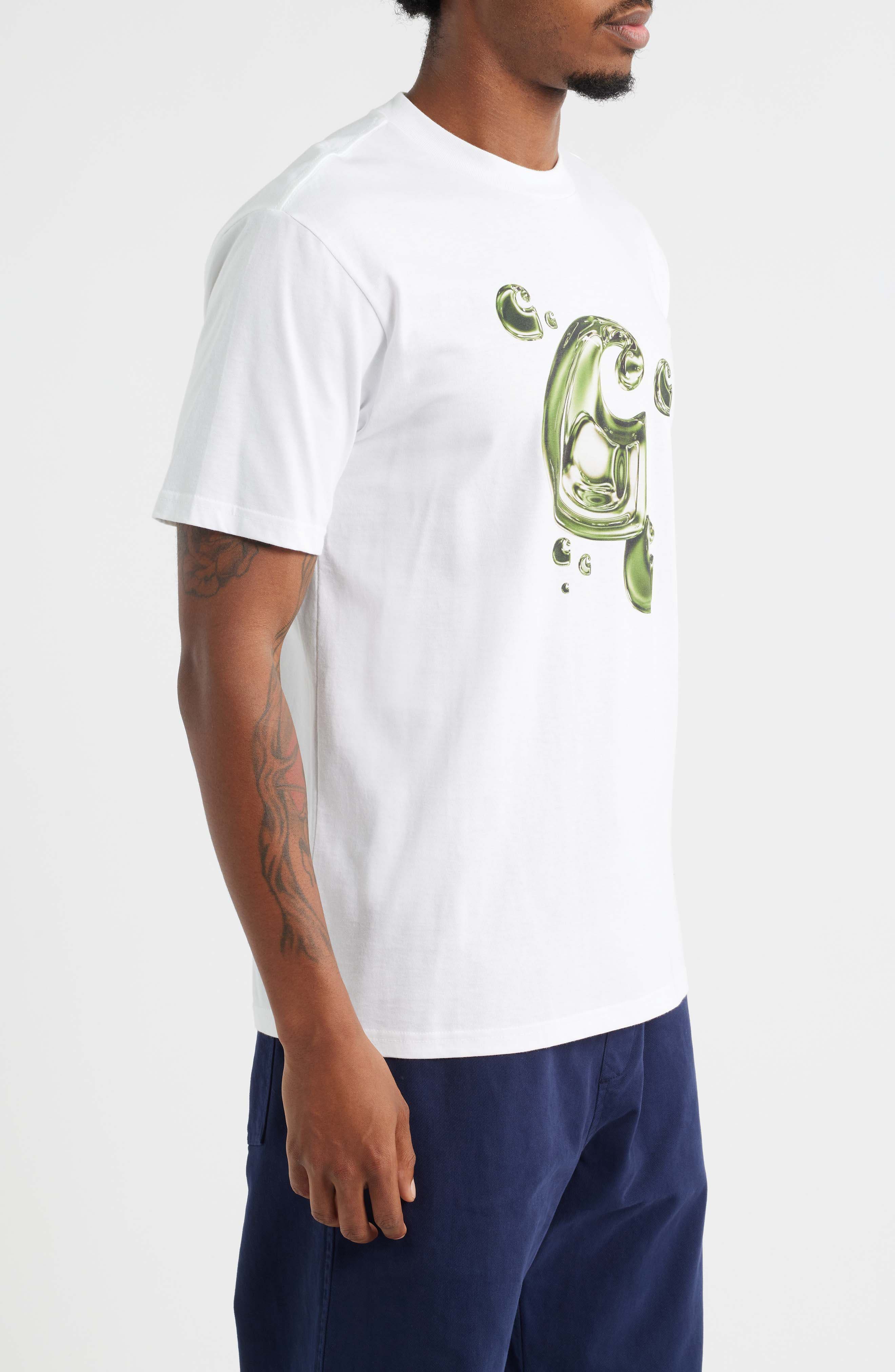 Carhartt Work In Progress Solar Chrome C-Logo Organic Cotton Graphic T ...