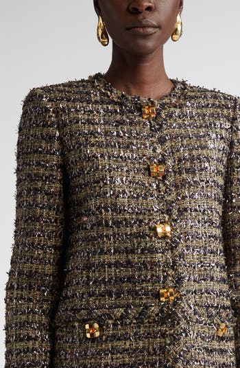 St. John Collection Metallic Eyelash Tweed Jacket | Nordstrom St. John Collection Metallic Eyelash Tweed Jacket | Nordstrom