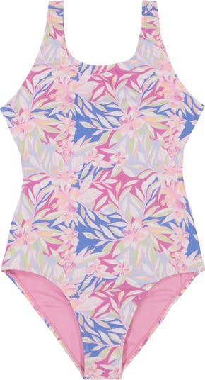 Roxy Kids' Coastal Cutout One-Piece Swimsuit | Nordstrom