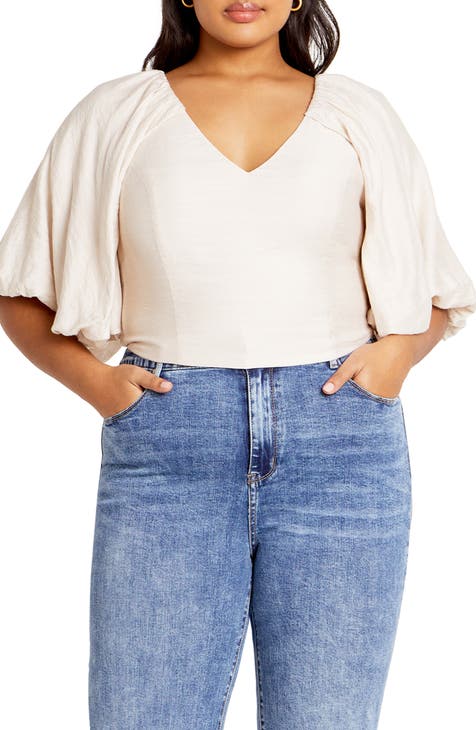 Crop Top Plus-Size Tops for Women | Nordstrom