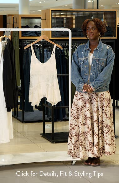 MANGO Crumble Lace Handkerchief Camisole | Nordstrom