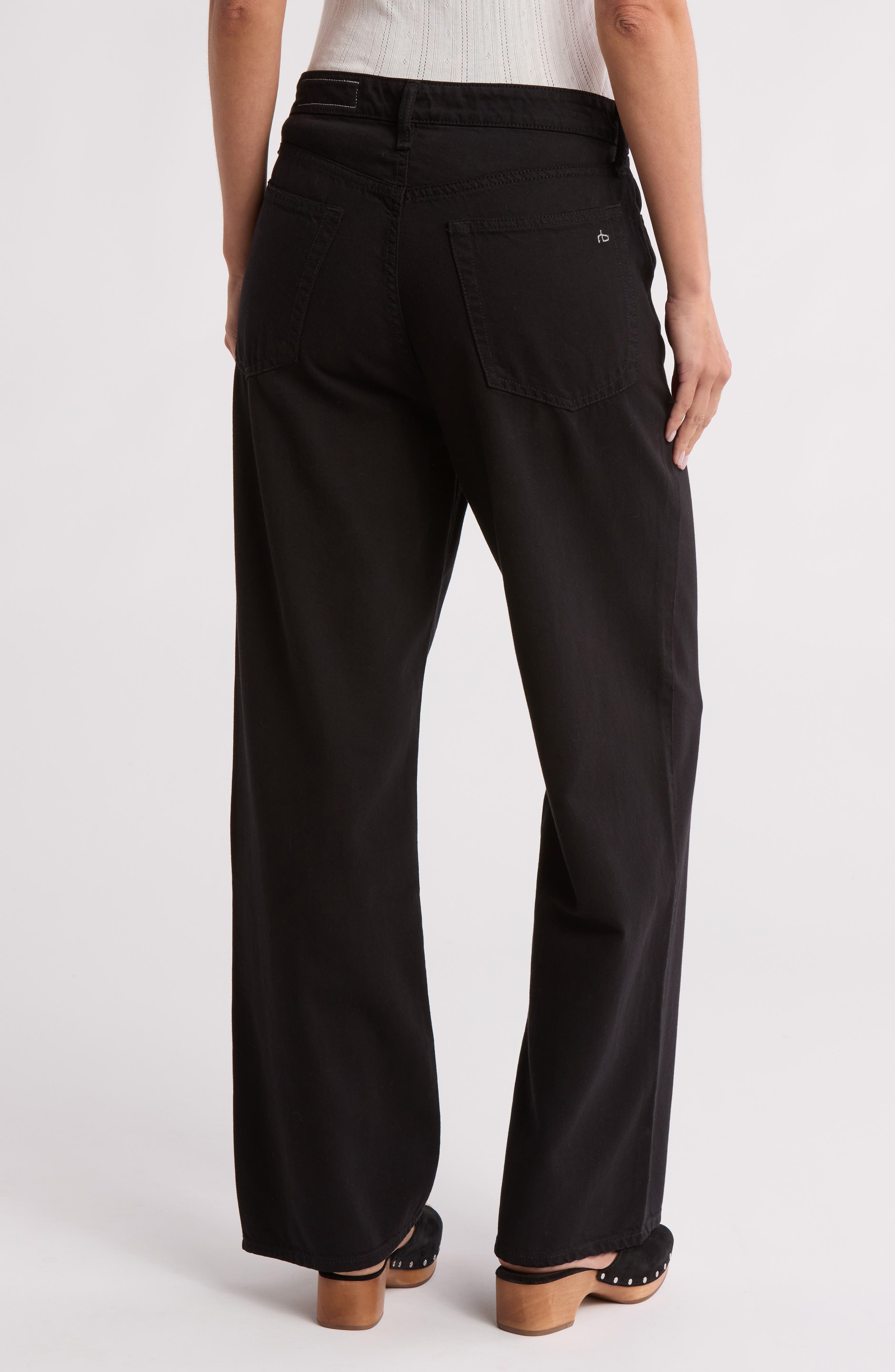 rag & bone Lori Mid Rise Wide Leg Pants | Nordstromrack