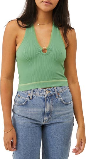 BDG Urban Outfitters Ring Detail Seamless Halter Top | Nordstrom