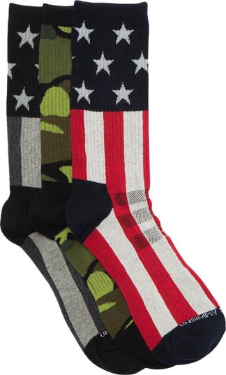 UNSIMPLY STITCHED Athletic Crew Socks - Pack of 3 | Nordstromrack