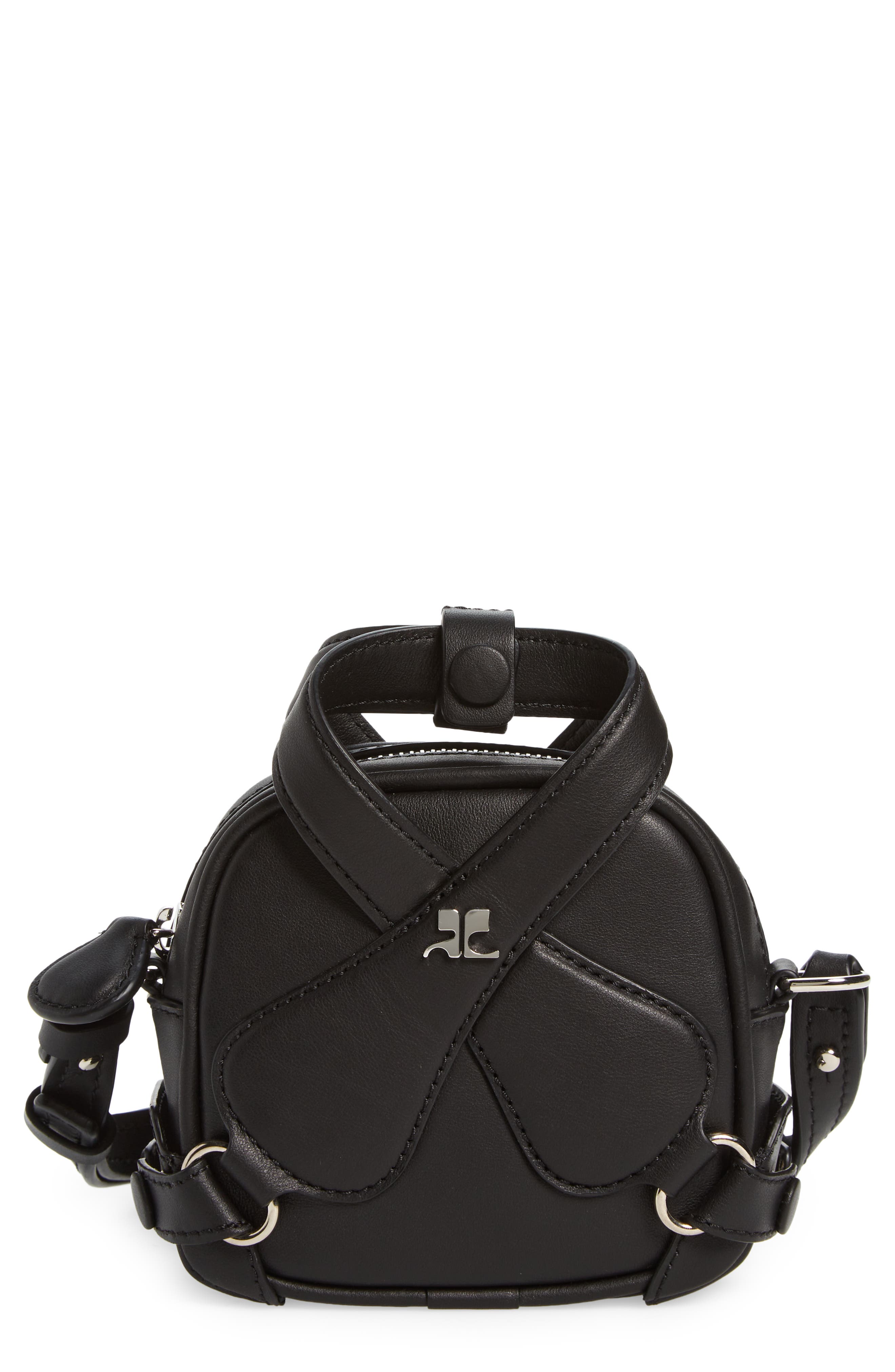 Courrèges Mini Loop Leather Crossbody Bag | Nordstrom