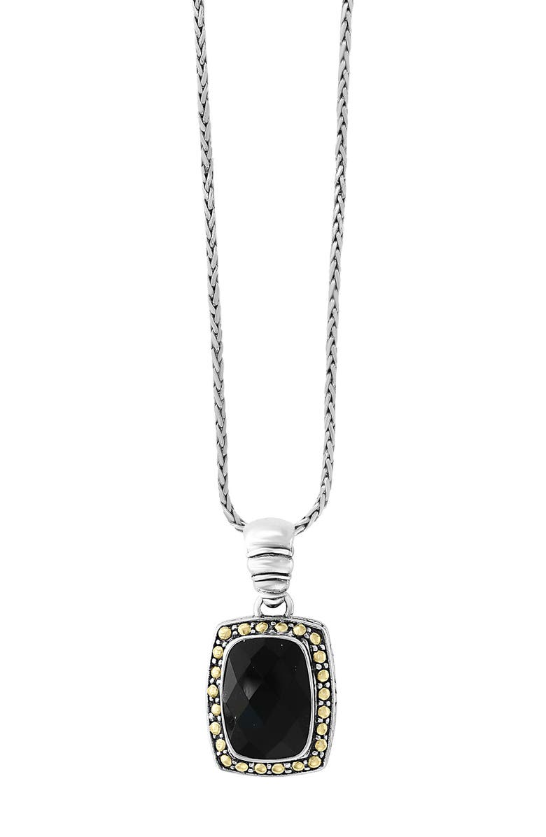 EFFY Sterling Silver Onyx Pendant Necklace | Nordstromrack
