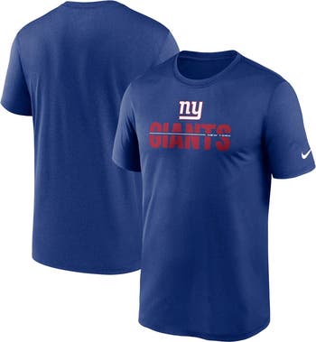 Nike Men's Nike Royal New York Giants Legend Microtype Performance T ...