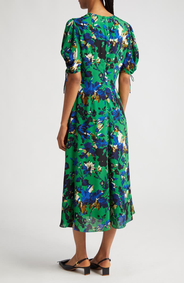 Erdem Floral Print A-Line Midi Dress | Nordstromrack