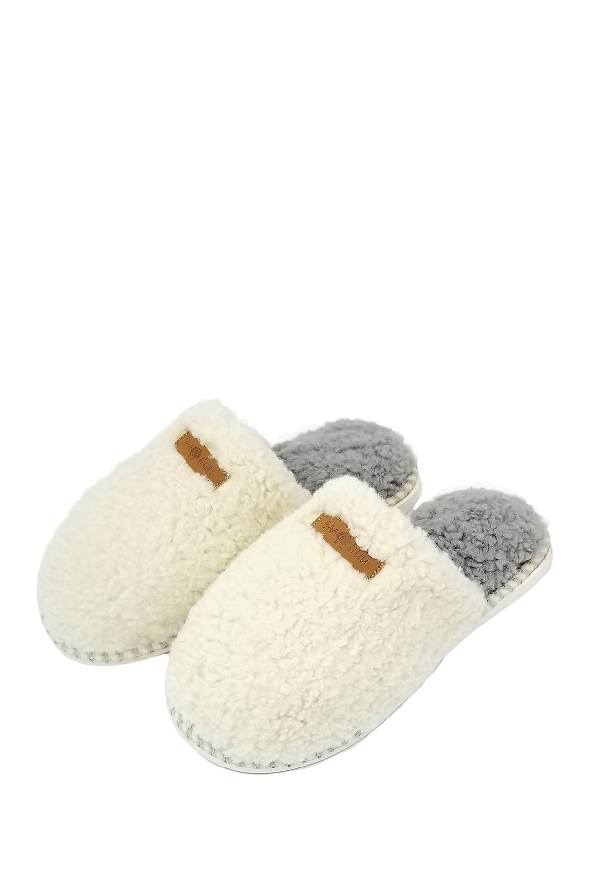 GAAHUU Berber Faux Fur Scuff Slipper | Nordstromrack