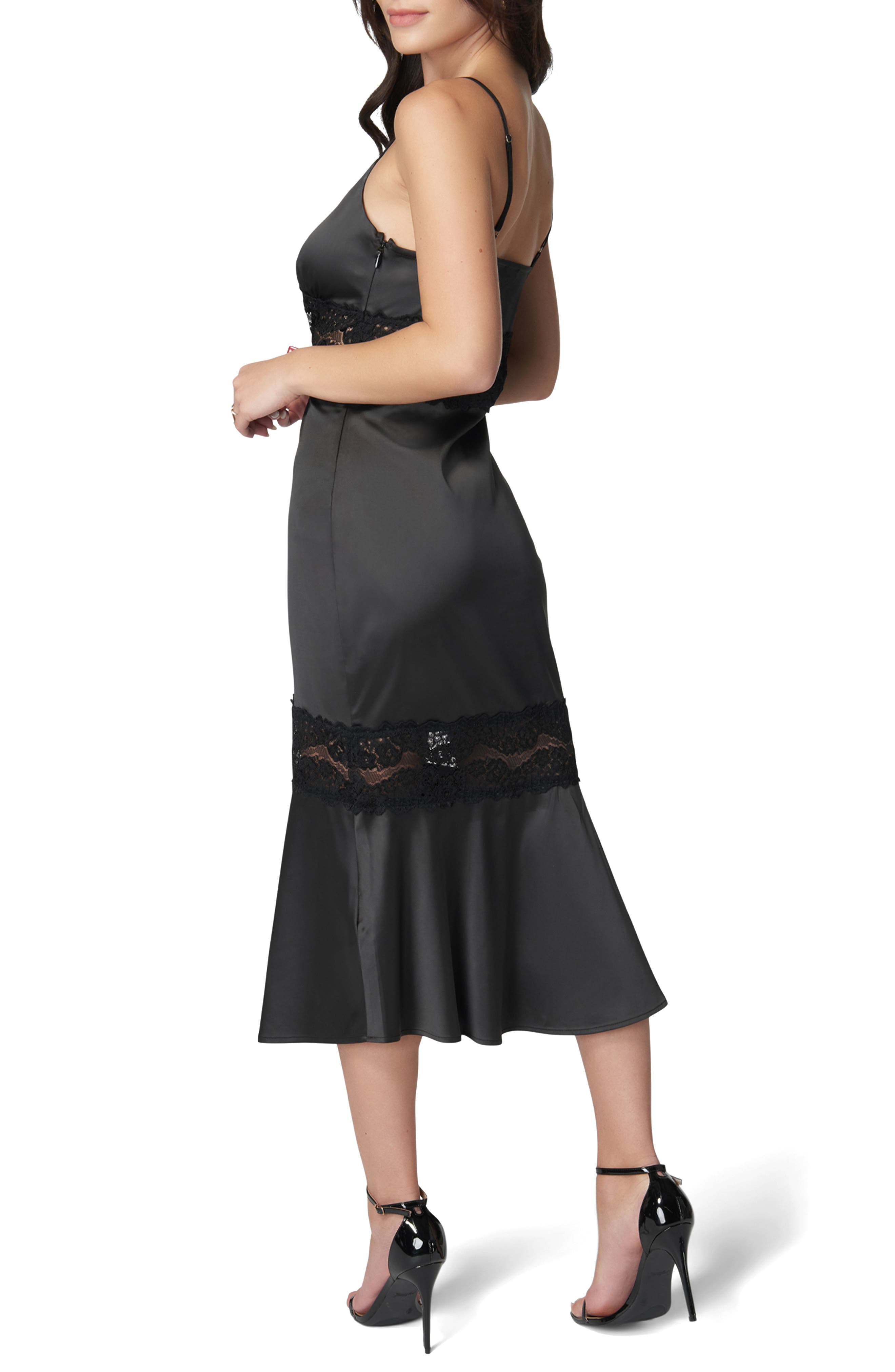 bebe Lace Inset Mermaid Skirt Slipdress | Nordstromrack