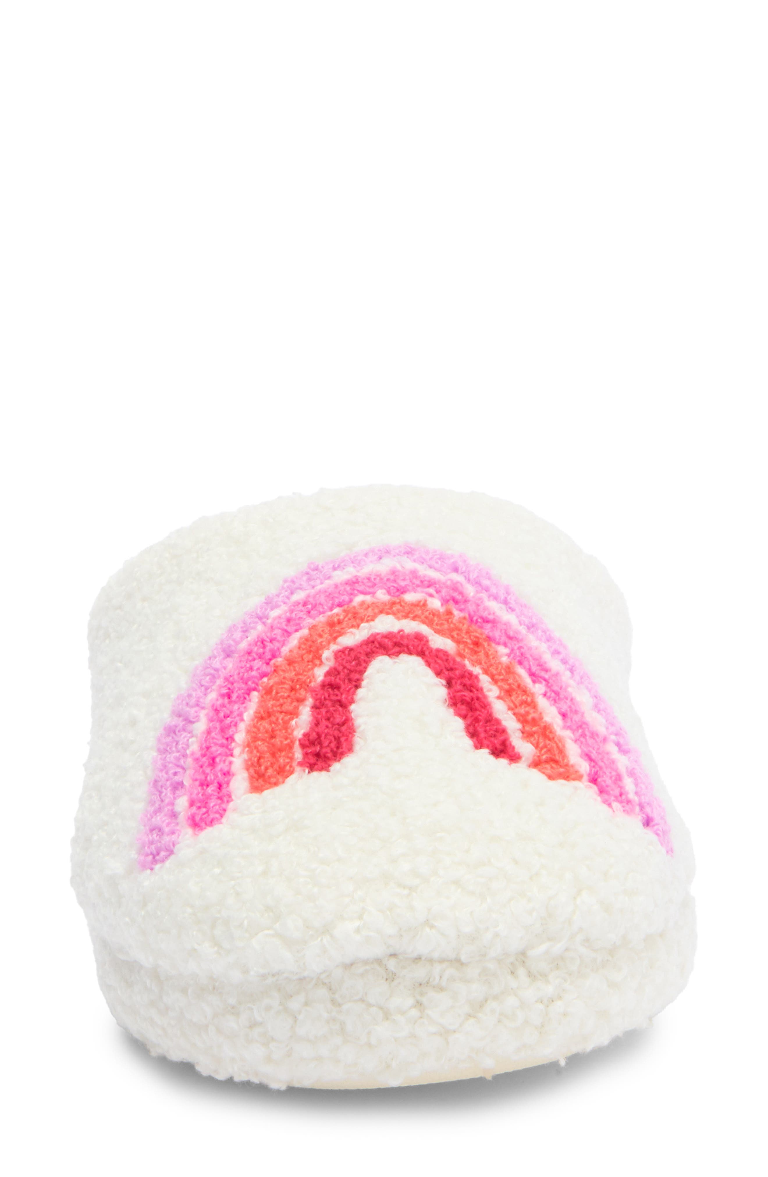 JOE BOXER Faux Shearling Rainbow Clog Slipper (Women) | Nordstromrack