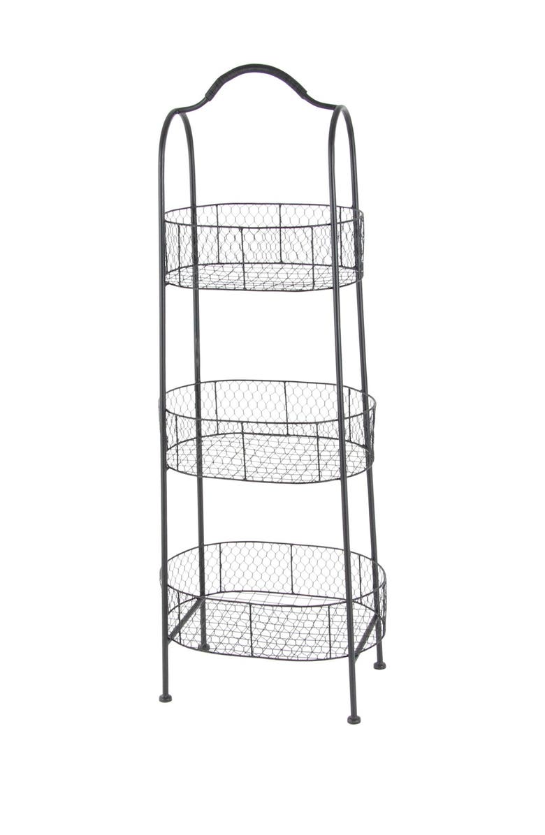 SONOMA SAGE HOME Black Iron Farmhouse Storage Cart | Nordstromrack