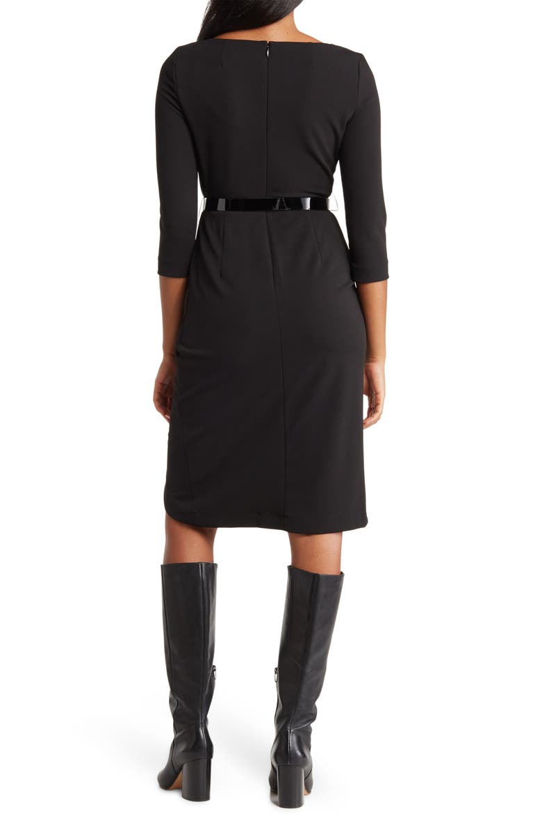 Calvin Klein Drape Belted Sheath Dress | Nordstromrack