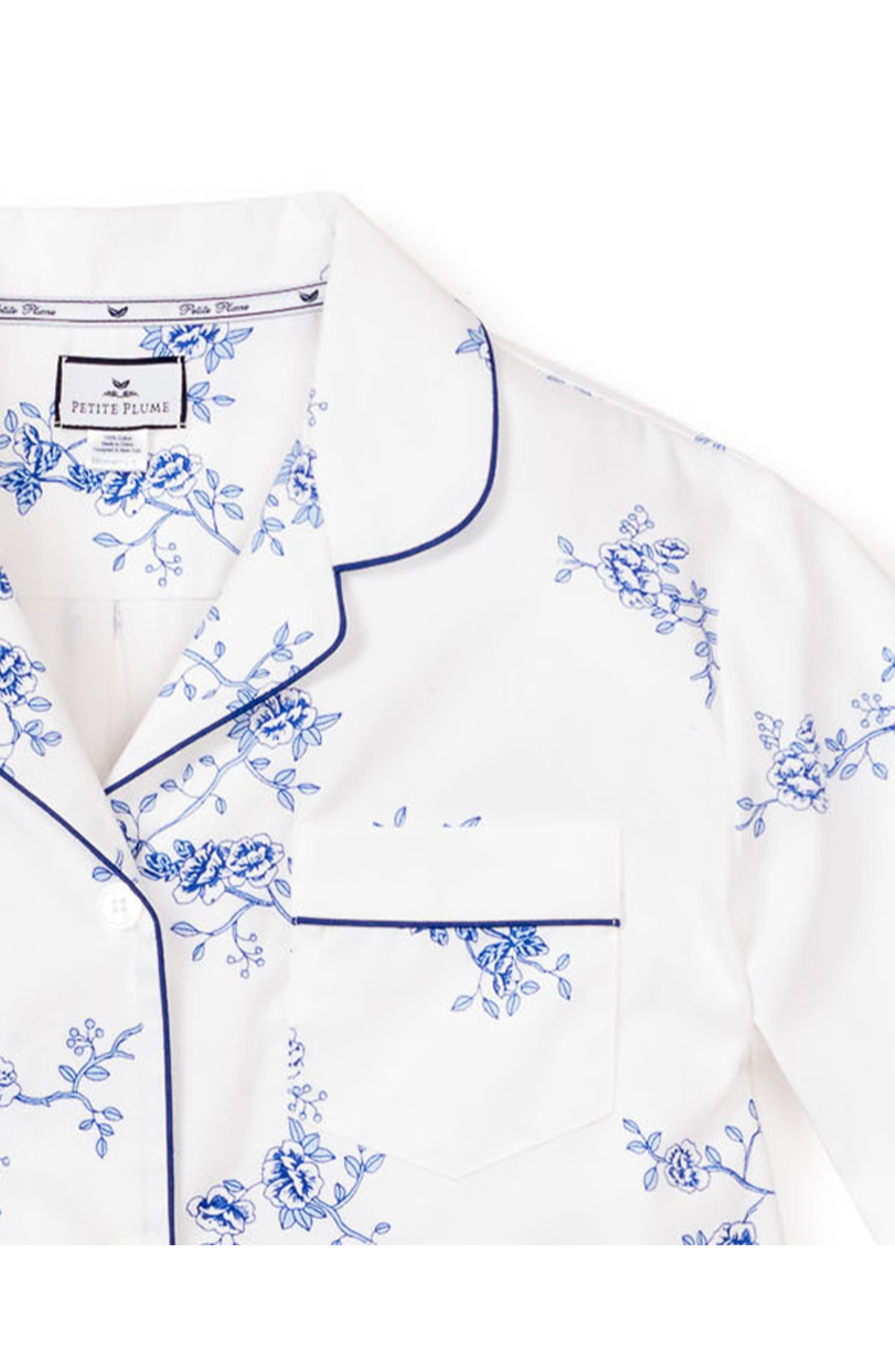 Petite Plume Indigo Floral Short Pajamas | Nordstrom