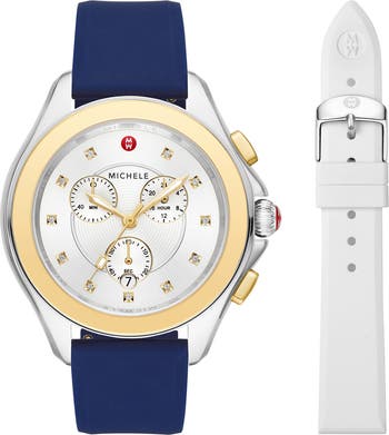 MICHELE Women's Cape Two-Tone Watch Gift Set, 38mm | Nordstromrack