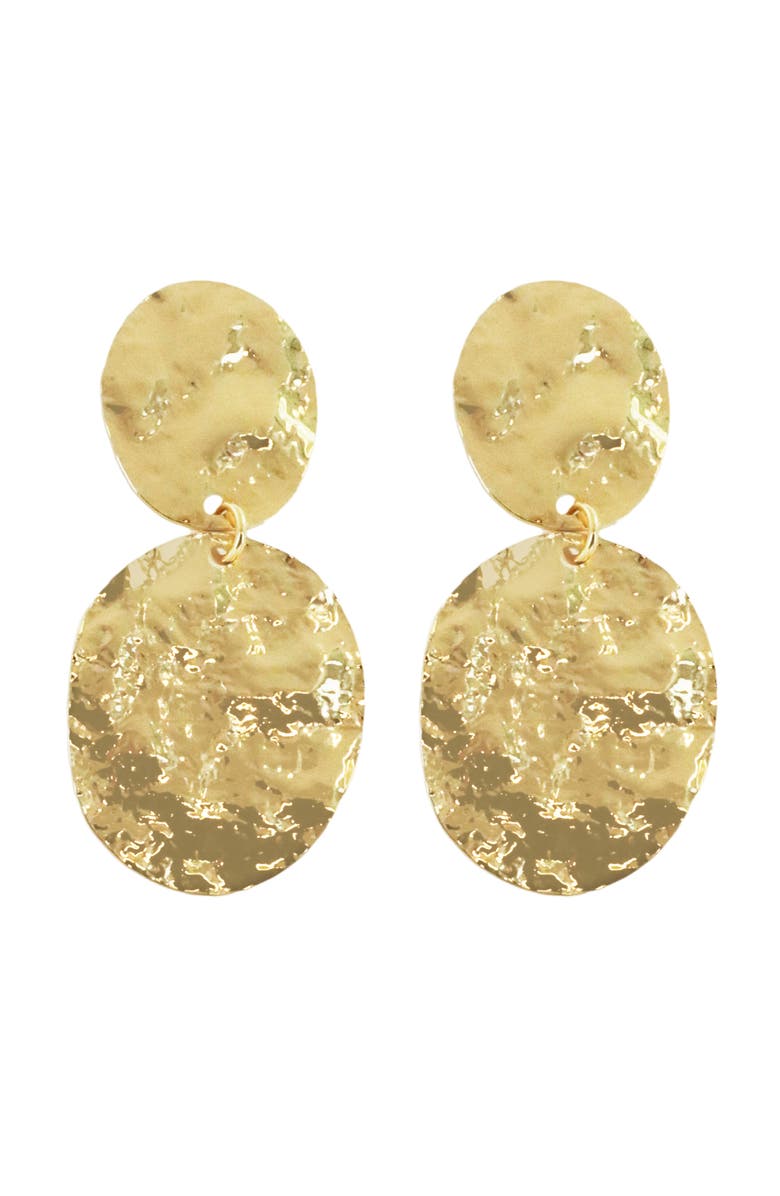 Panacea Hammered Double Disc Drop Earrings | Nordstromrack