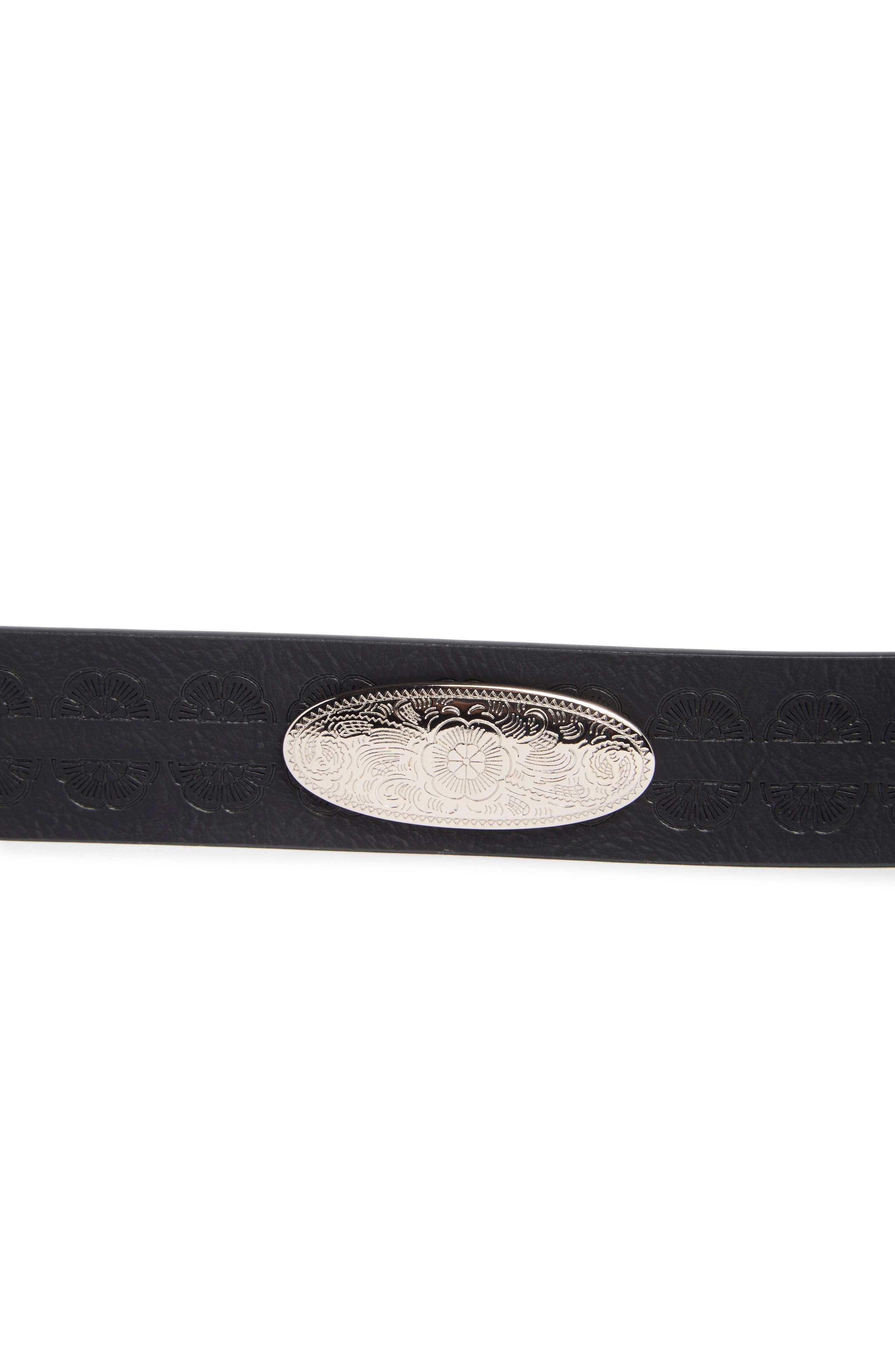 Steve Madden Oval Concho Burnished Buckle Belt | Nordstromrack