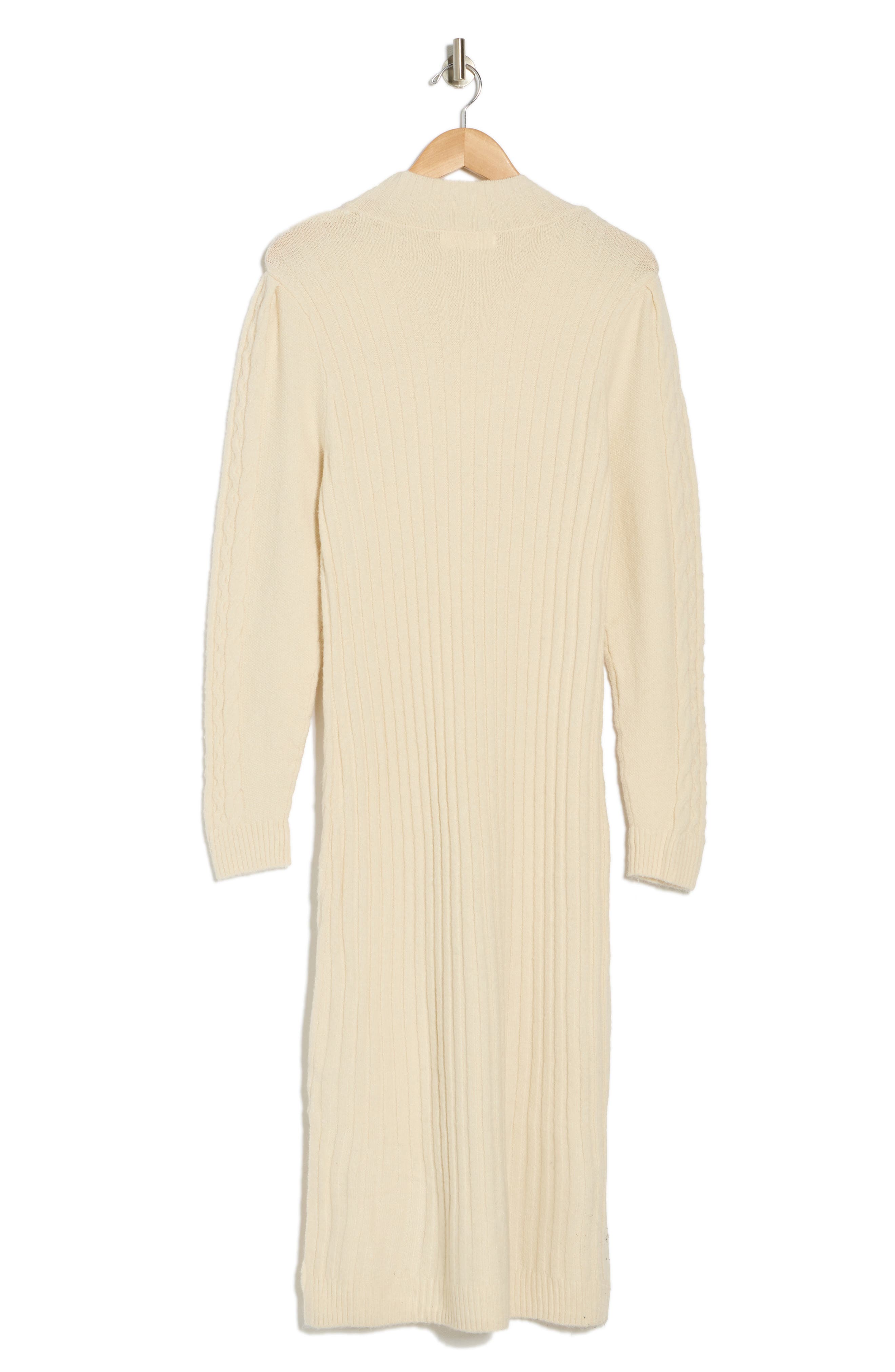 Lucky Brand Long Sleeve Cable Stitch Sweater Dress | Nordstromrack