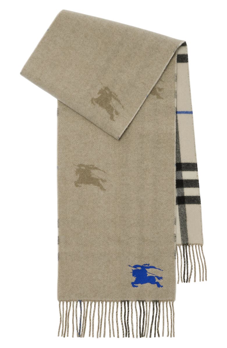 Burberry Giant Check & EKD Pattern Reversible Cashmere Scarf | Nordstrom