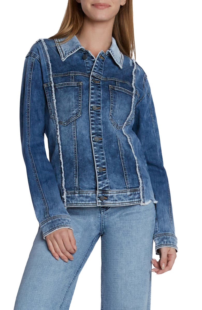 Wash Lab Denim Split Denim Jacket | Nordstromrack