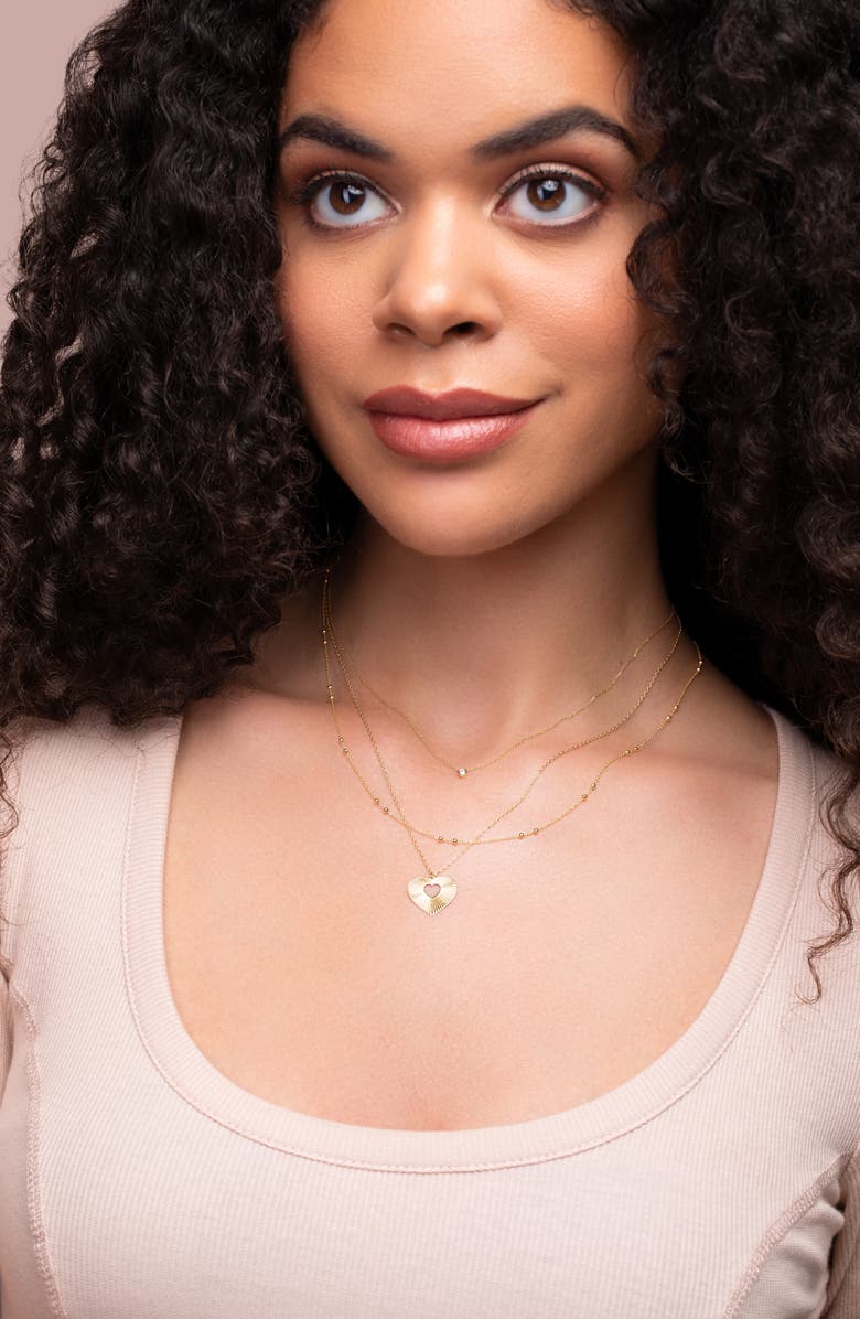 Bony Levy 14K Gold Beaded Station Necklace | Nordstromrack