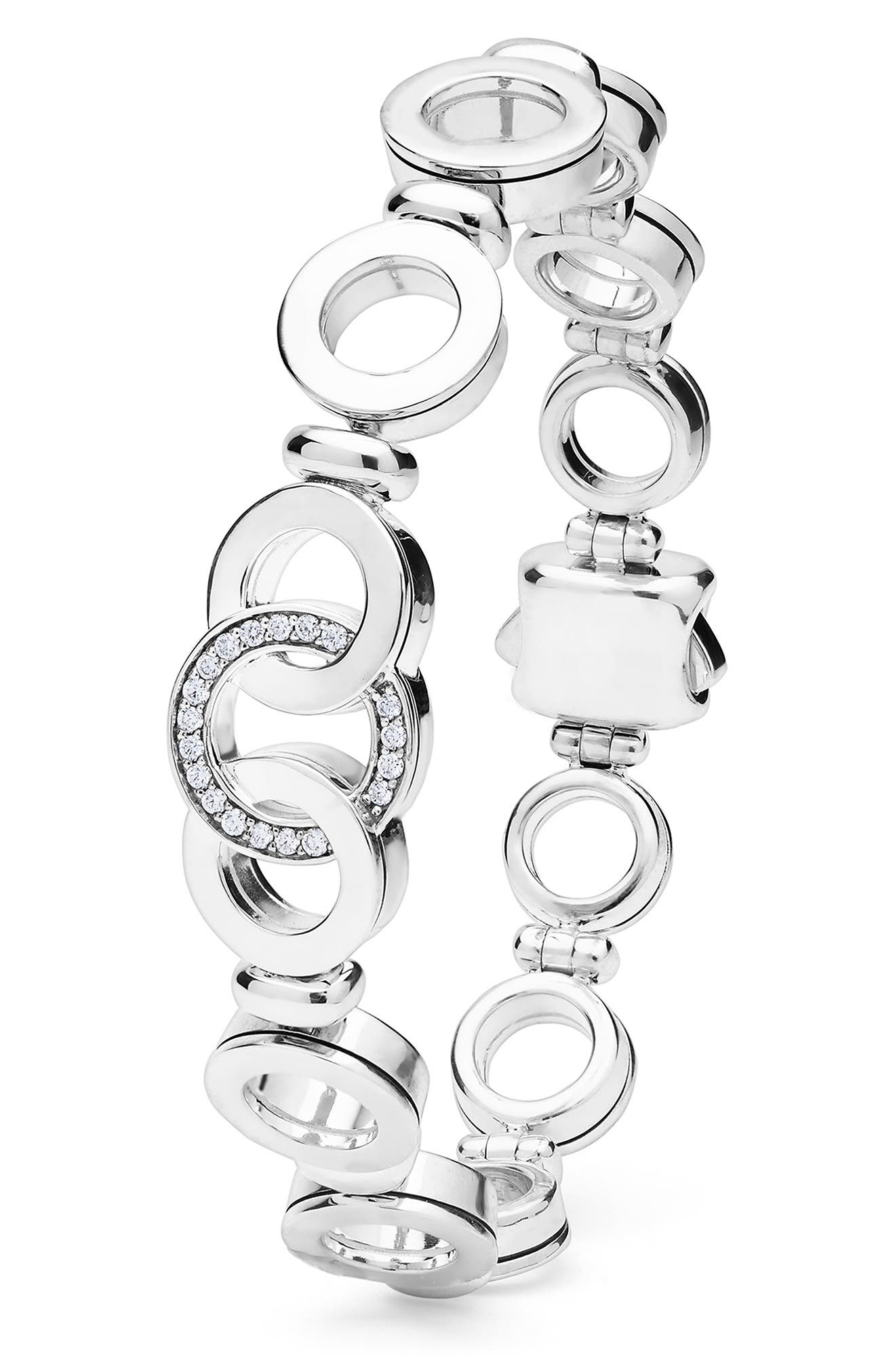 LAGOS Signature Caviar Interlocking Diamond Link Bracelet | Nordstrom