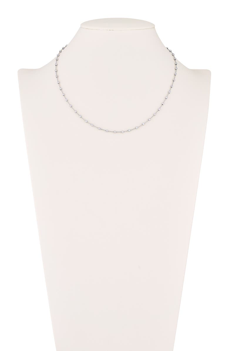 HAWLEY ST 14K Gold Diamond-Cut Bead Station Necklace | Nordstromrack