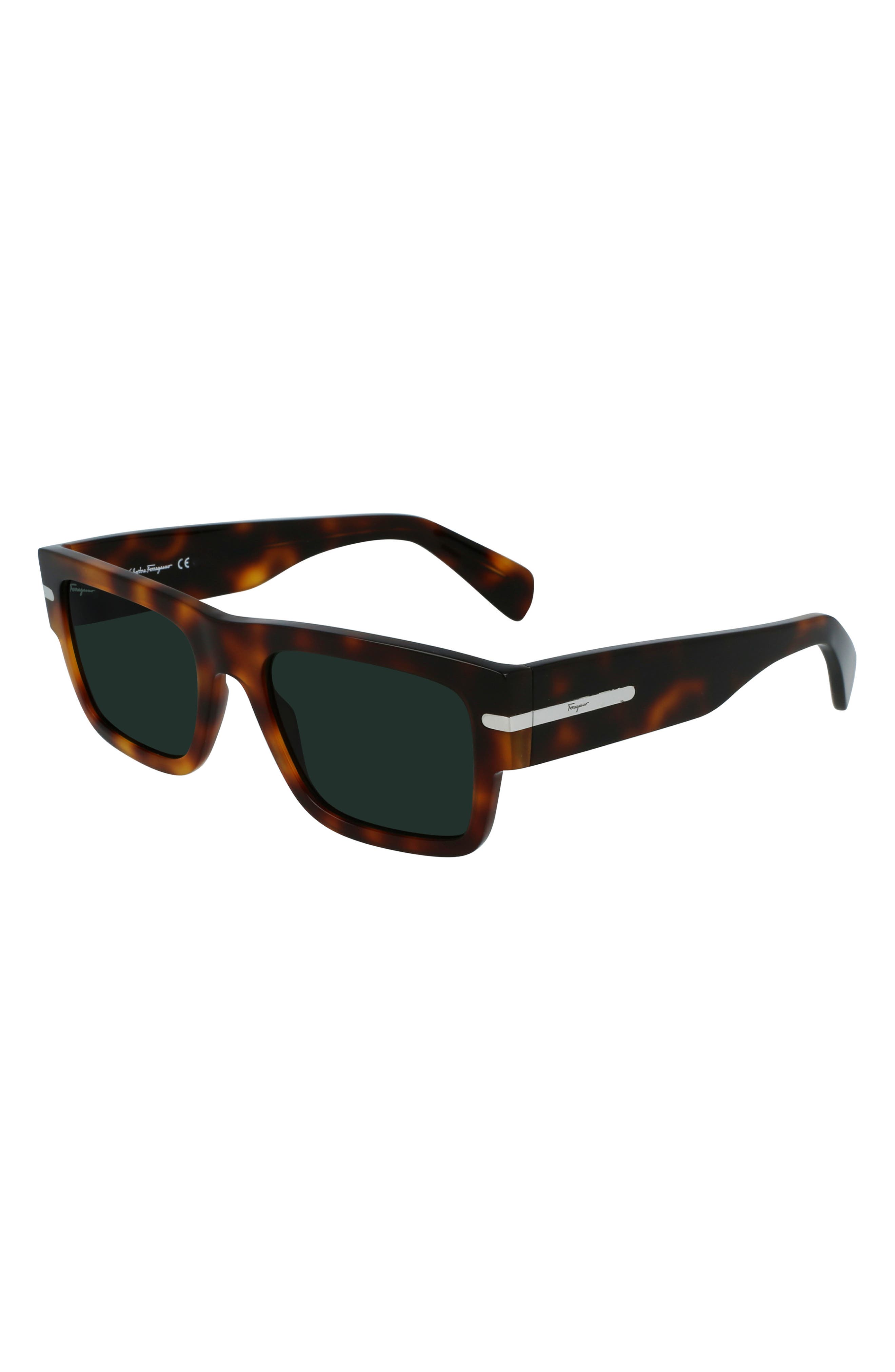 FERRAGAMO Classic Logo 54mm Rectangular Sunglasses | Nordstromrack