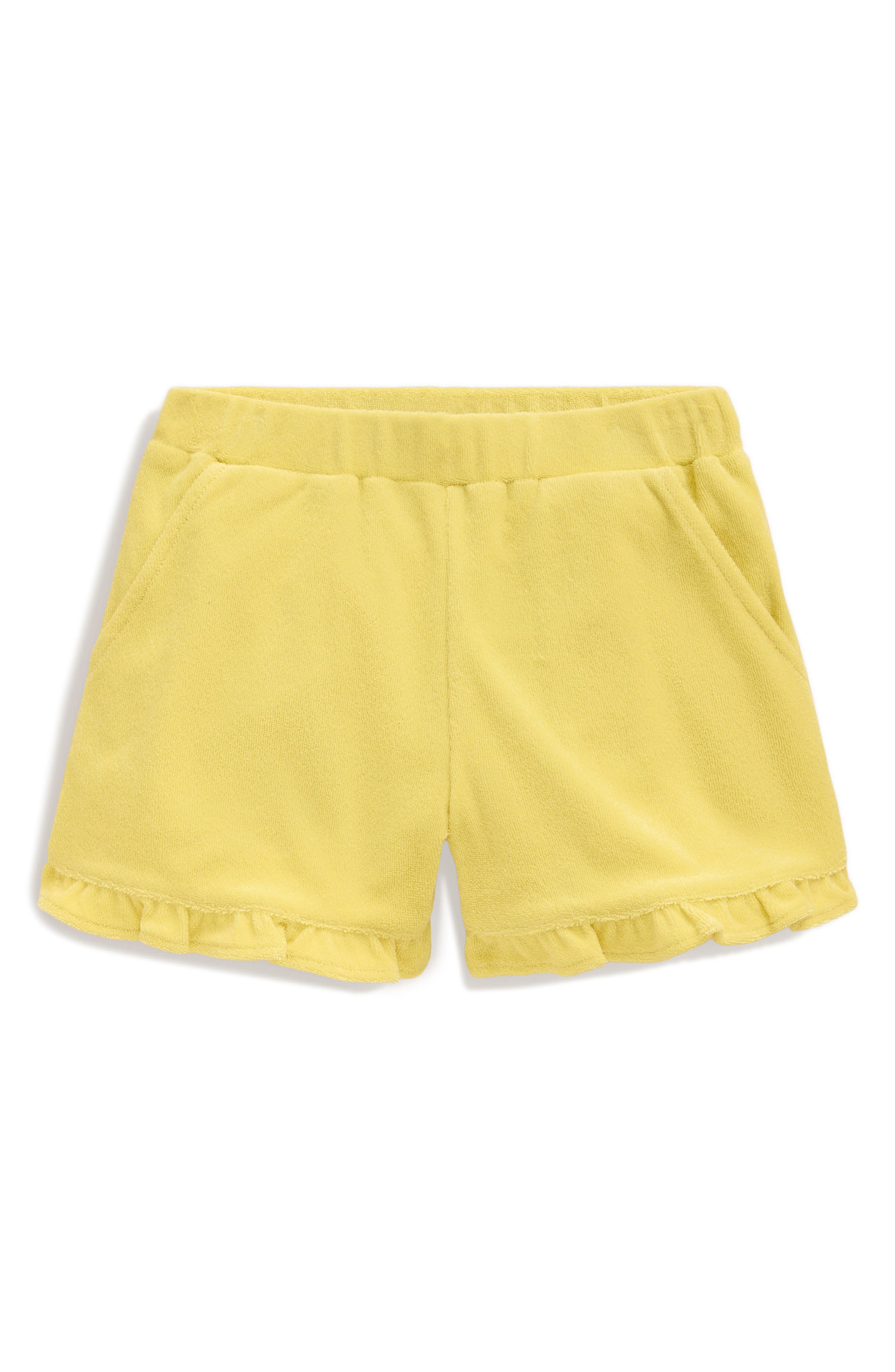 Mini Boden Kids' Frill Hem Terry Cloth Shorts | Nordstromrack