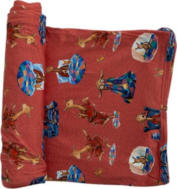 Charlie Lou Baby® Llama Llama Red Pajama Stretchy Swaddle | Nordstrom