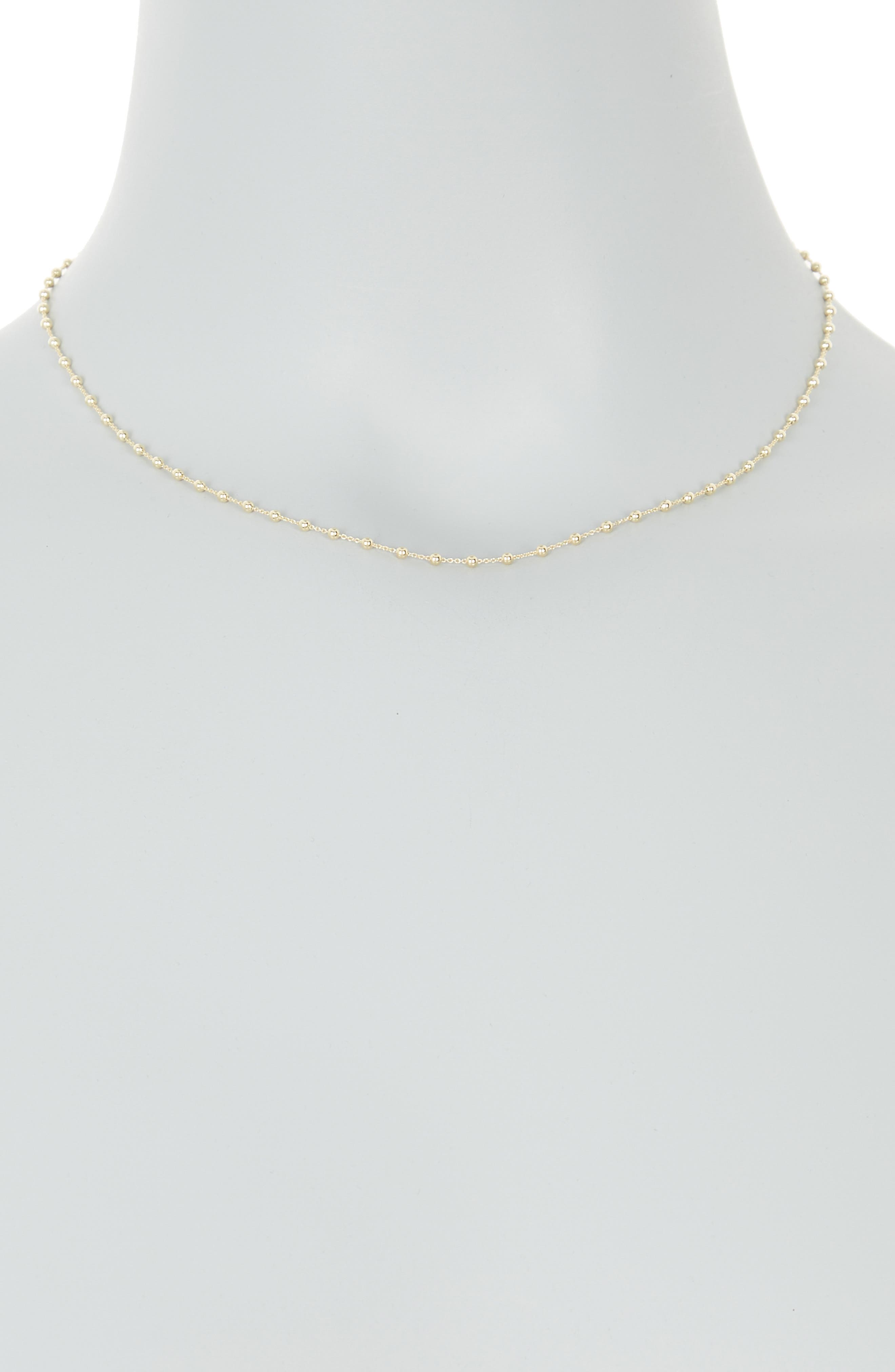 Argento Vivo Sterling Silver All Around Bead Chain Necklace | Nordstromrack