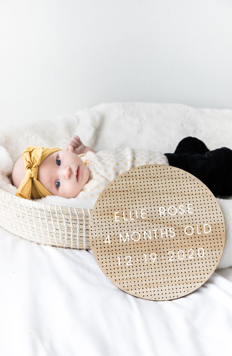 Pearhead Round Wooden Peg Letterboard | Nordstromrack