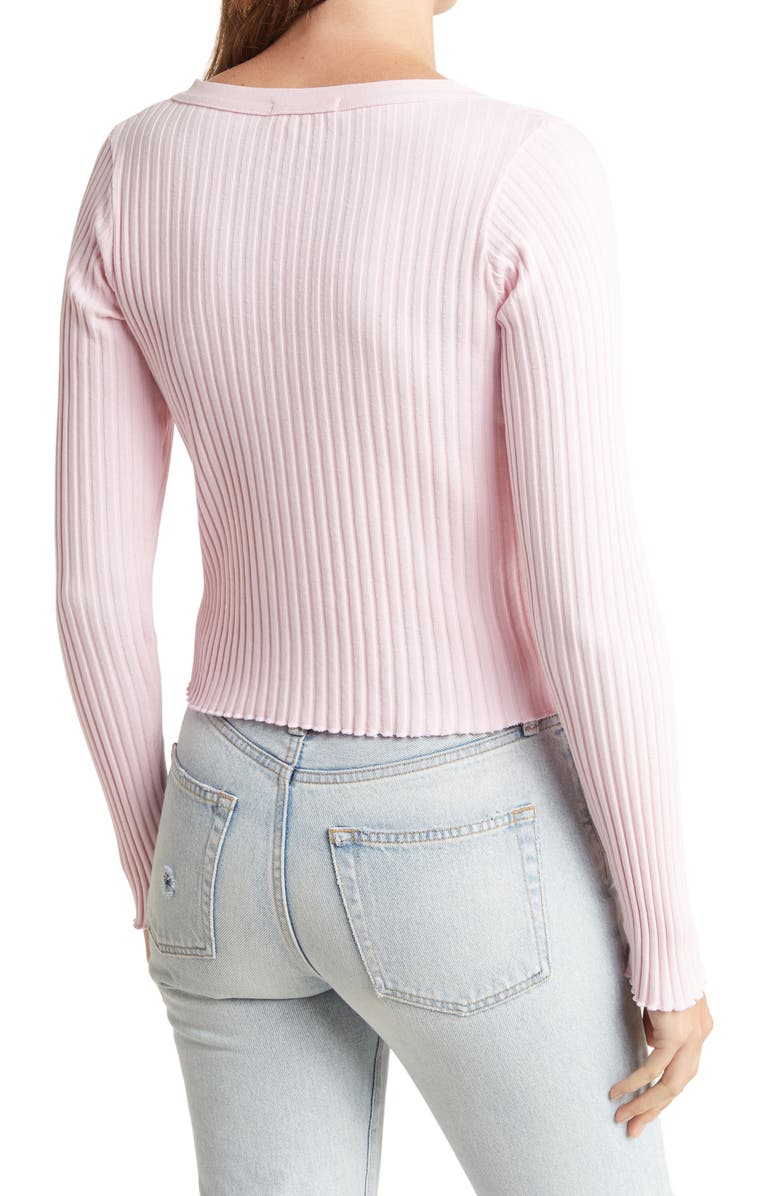 John Elliott Ginza V-Neck Ribbed Crop Cardigan | Nordstromrack