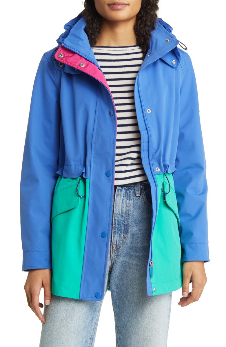 Joules Lydford Waterproof Colorblock Raincoat | Nordstrom