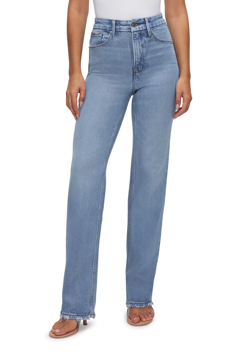 Good American Good Icon Straight Leg Jeans | Nordstromrack