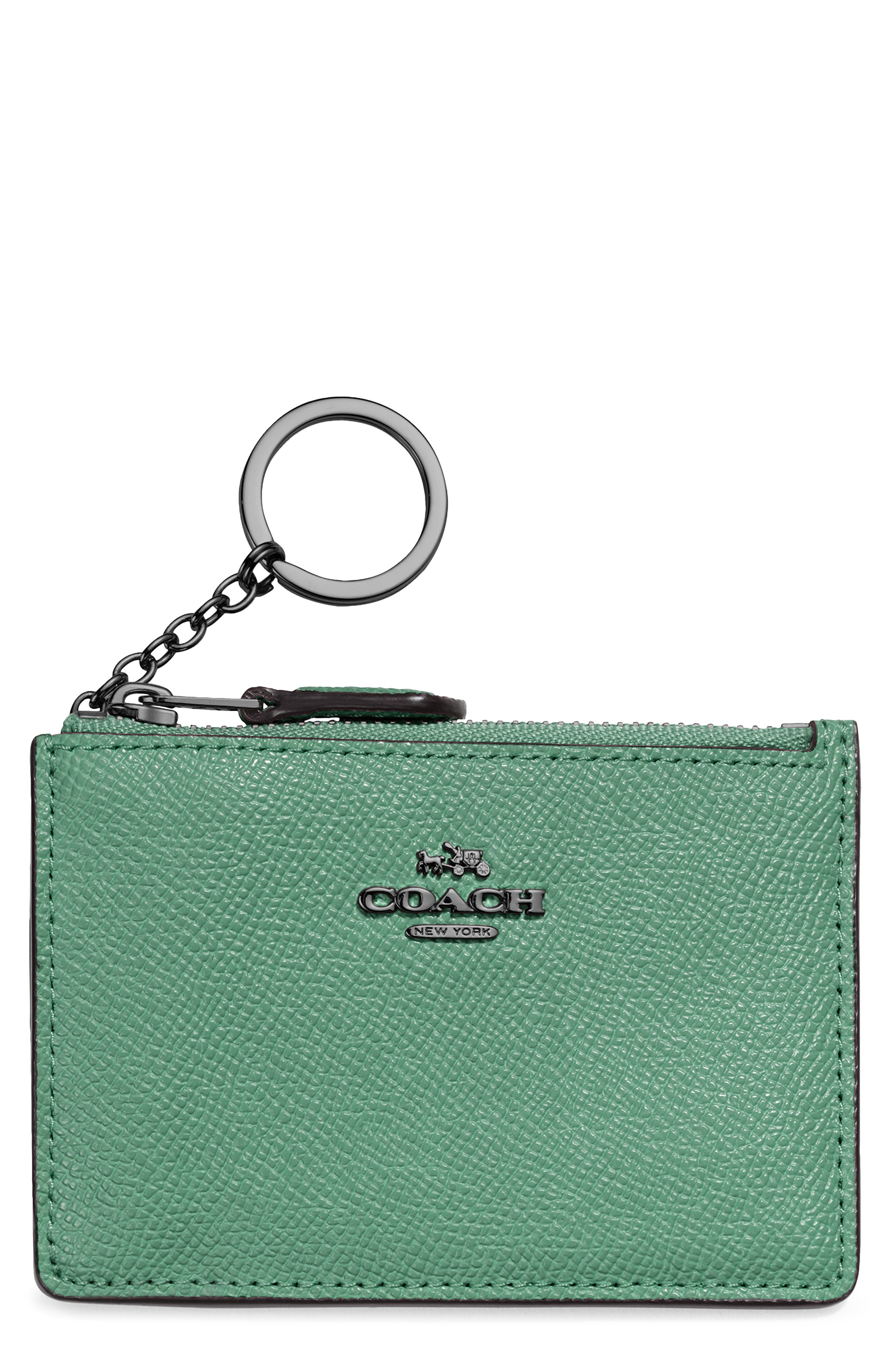 COACH Mini ID Skinny Leather Card Case | Nordstrom