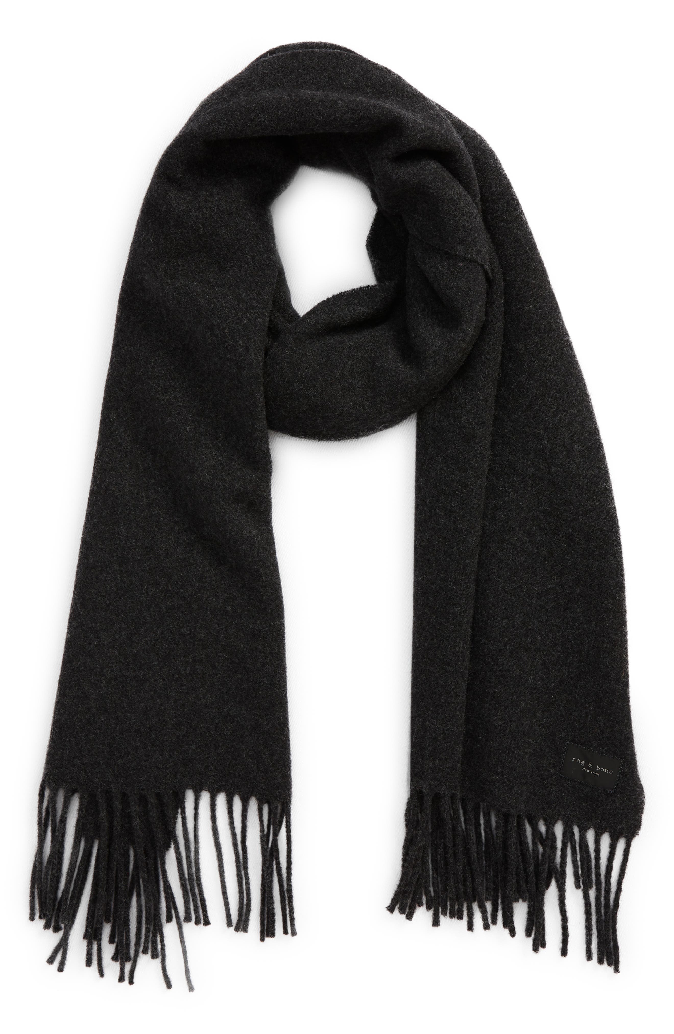 rag & bone Addison Recycled Wool Blend Skinny Scarf | Nordstromrack
