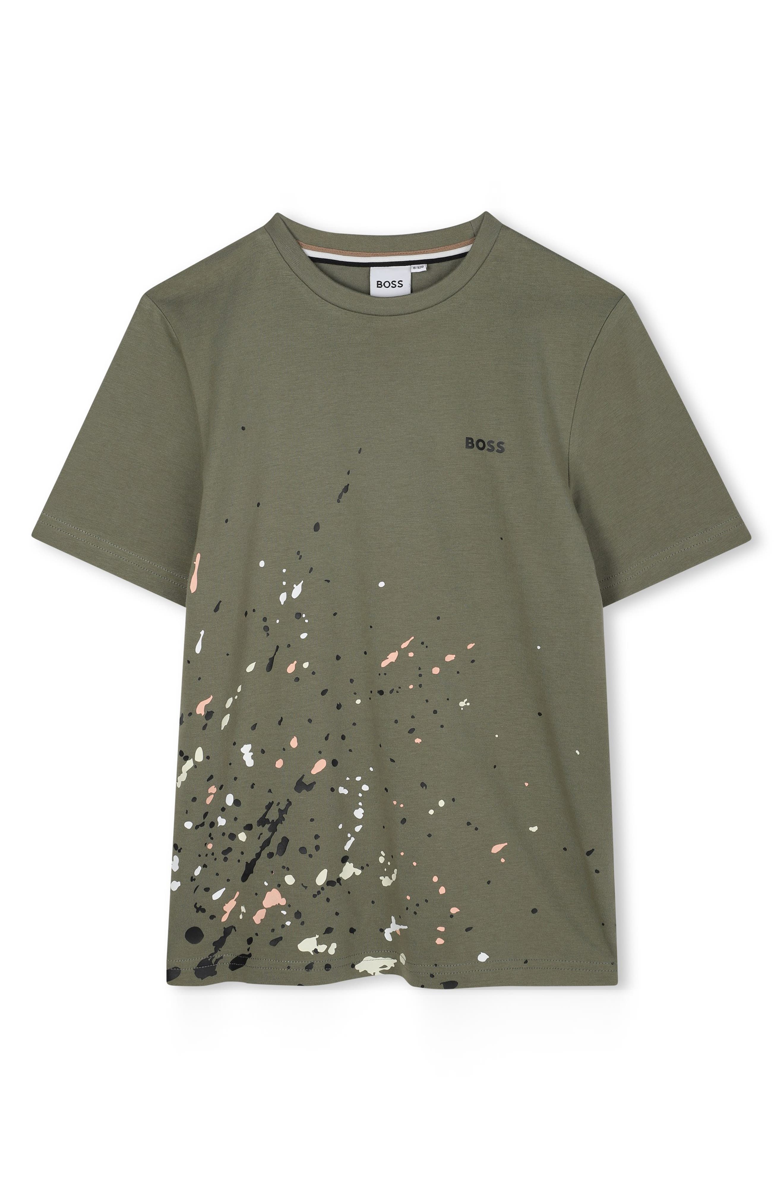 BOSS Kidswear Kids Paint Splatter Cotton T-Shirt | Nordstrom