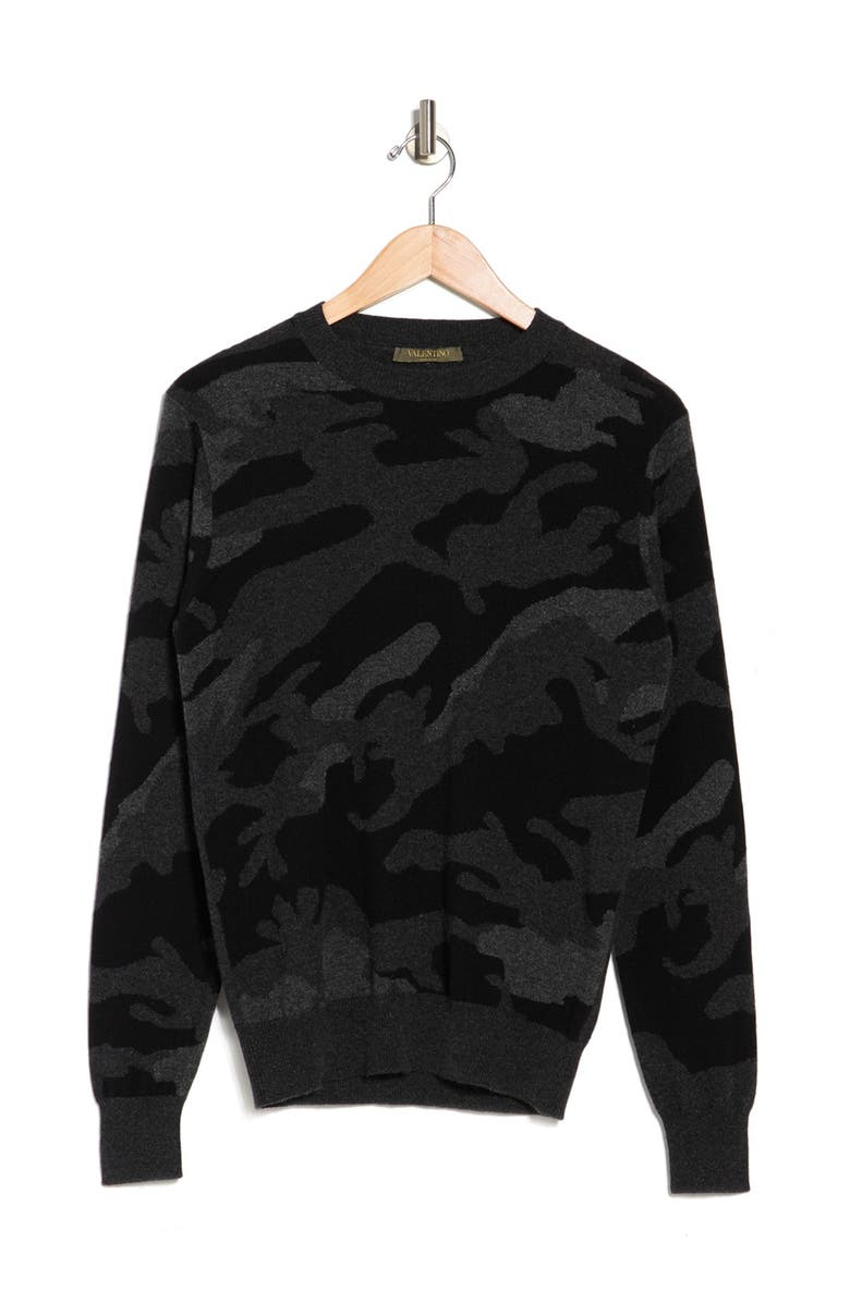 Valentino Camo Print Cashmere Sweater | Nordstromrack