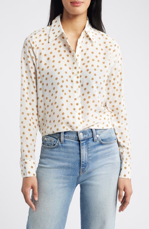 Women's 100% Silk Button Up Tops | Nordstrom