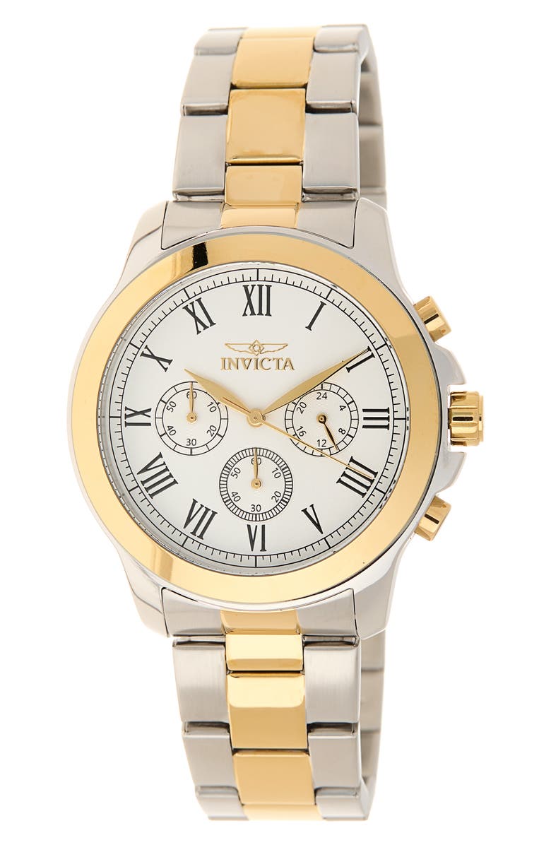 INVICTA Specialty Two-Tone Quartz Bracelet Watch, 44mm x 12mm ...