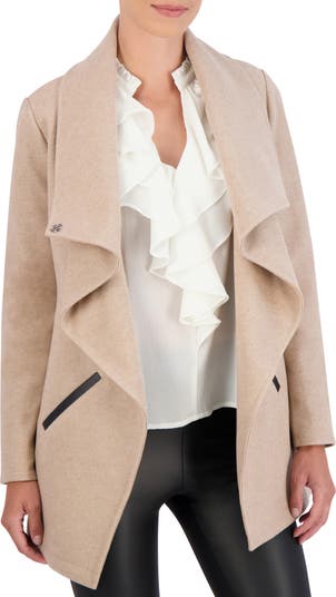 Ookie & Lala Drape Collar Open Front Jacket | Nordstromrack