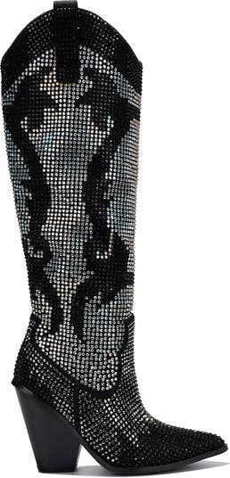 CAPE ROBBIN Malinde Rhinestone Western Boot (Women) | Nordstromrack