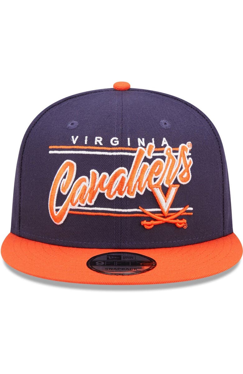 New Era Men's New Era Navy/Orange Virginia Cavaliers Team Script 9FIFTY ...