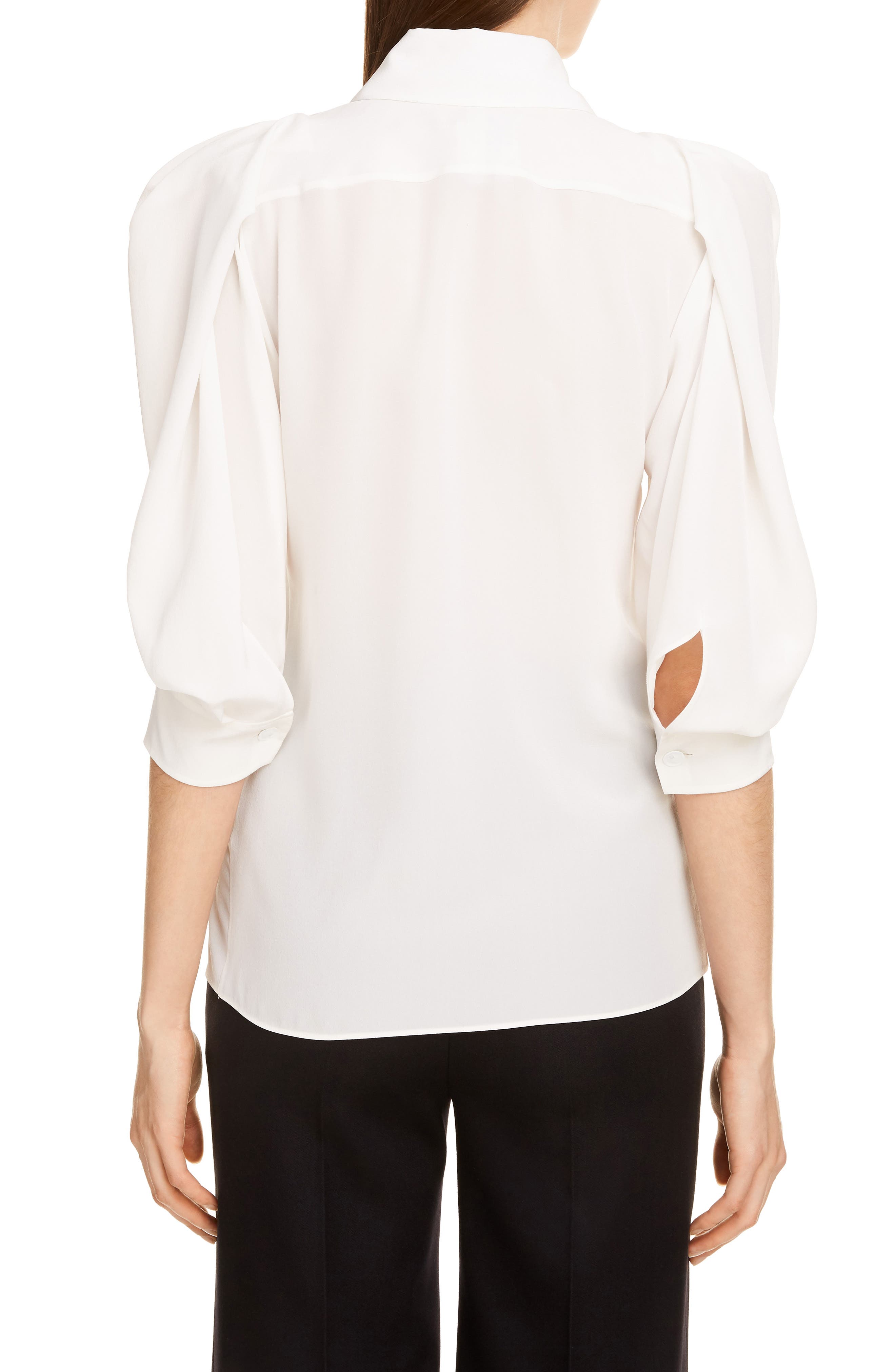 Givenchy Balloon Sleeve Silk Georgette Blouse | Nordstrom