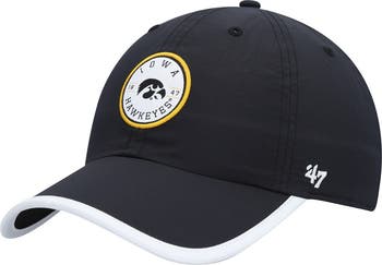 '47 Men's '47 Black Iowa Hawkeyes Microburst Clean Up Adjustable Hat ...
