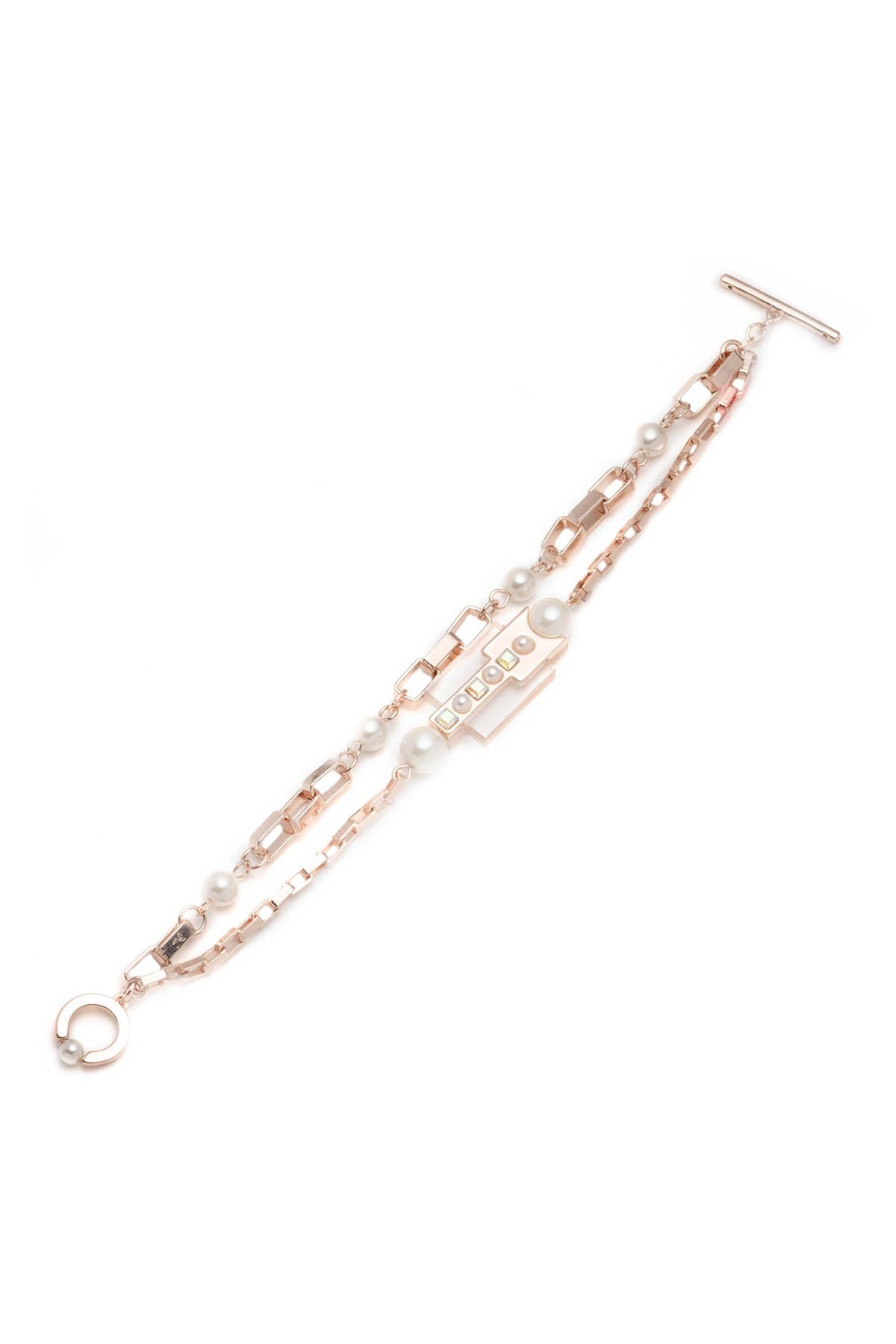 Carolee Designs Resin Imitation Pearl Chain Toggle Bracelet | Nordstromrack