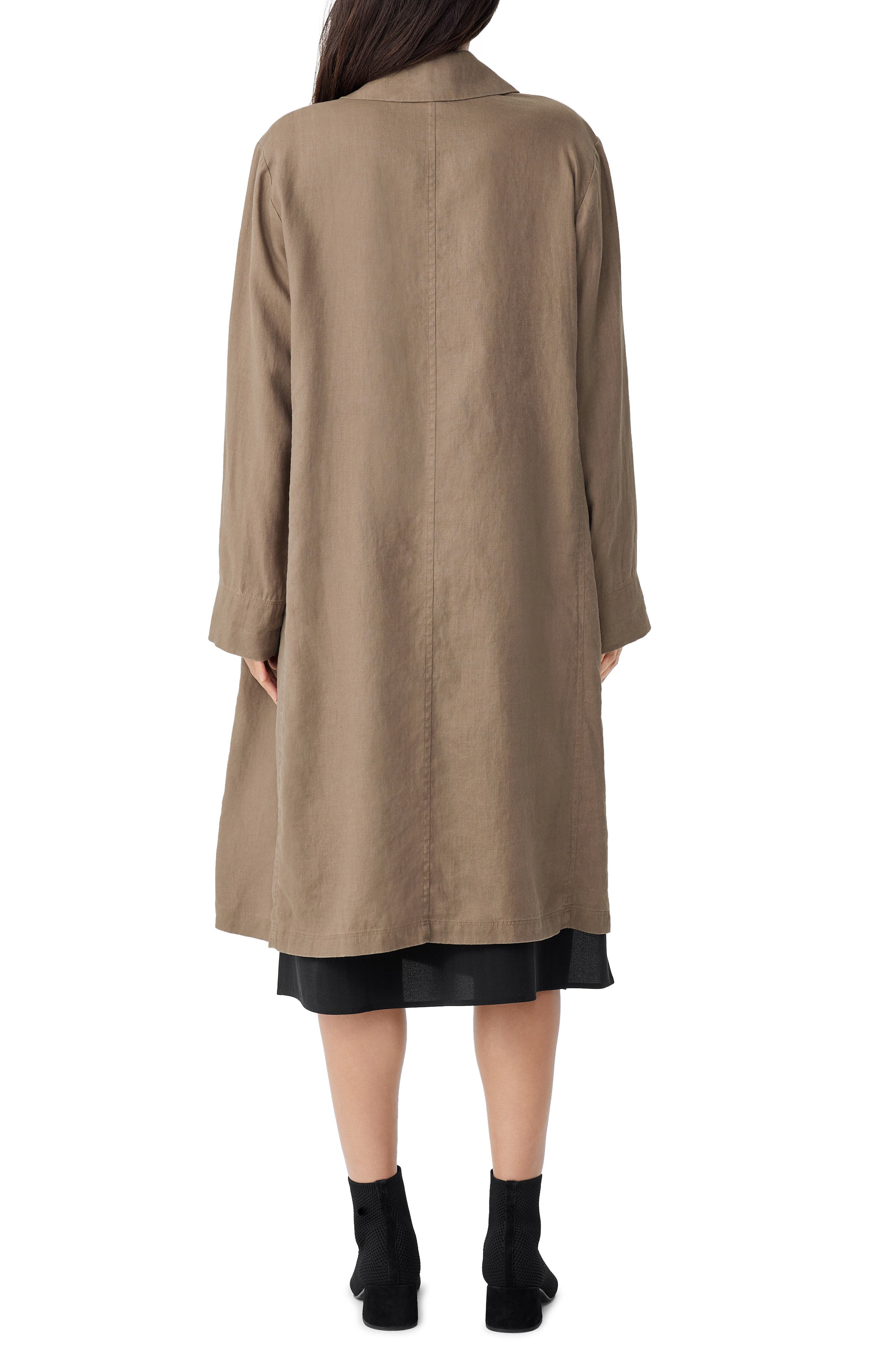 Eileen Fisher Organic Linen Trench Coat | Nordstromrack